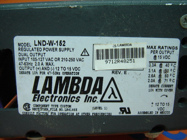 NEMIC-LAMBDA LND-W-152 - 裕益科技自動化設備可程式編碼器PLC分散式控制系統DCS